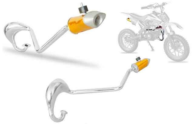 Výfuk na minikros 50cc s 10" kolesami | Minibikemania.sk